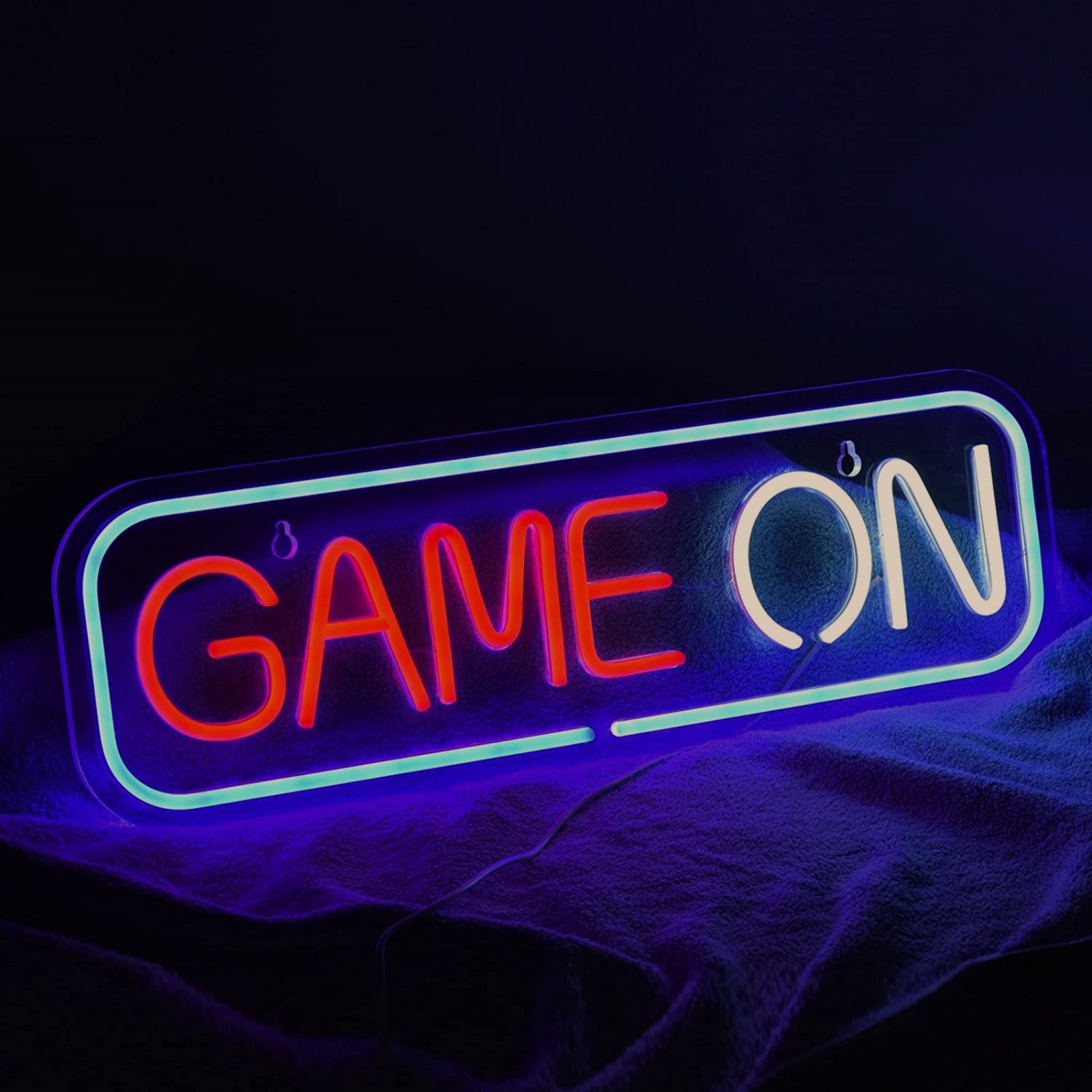 LED GAME ON Neon Sign - Retro Arcade