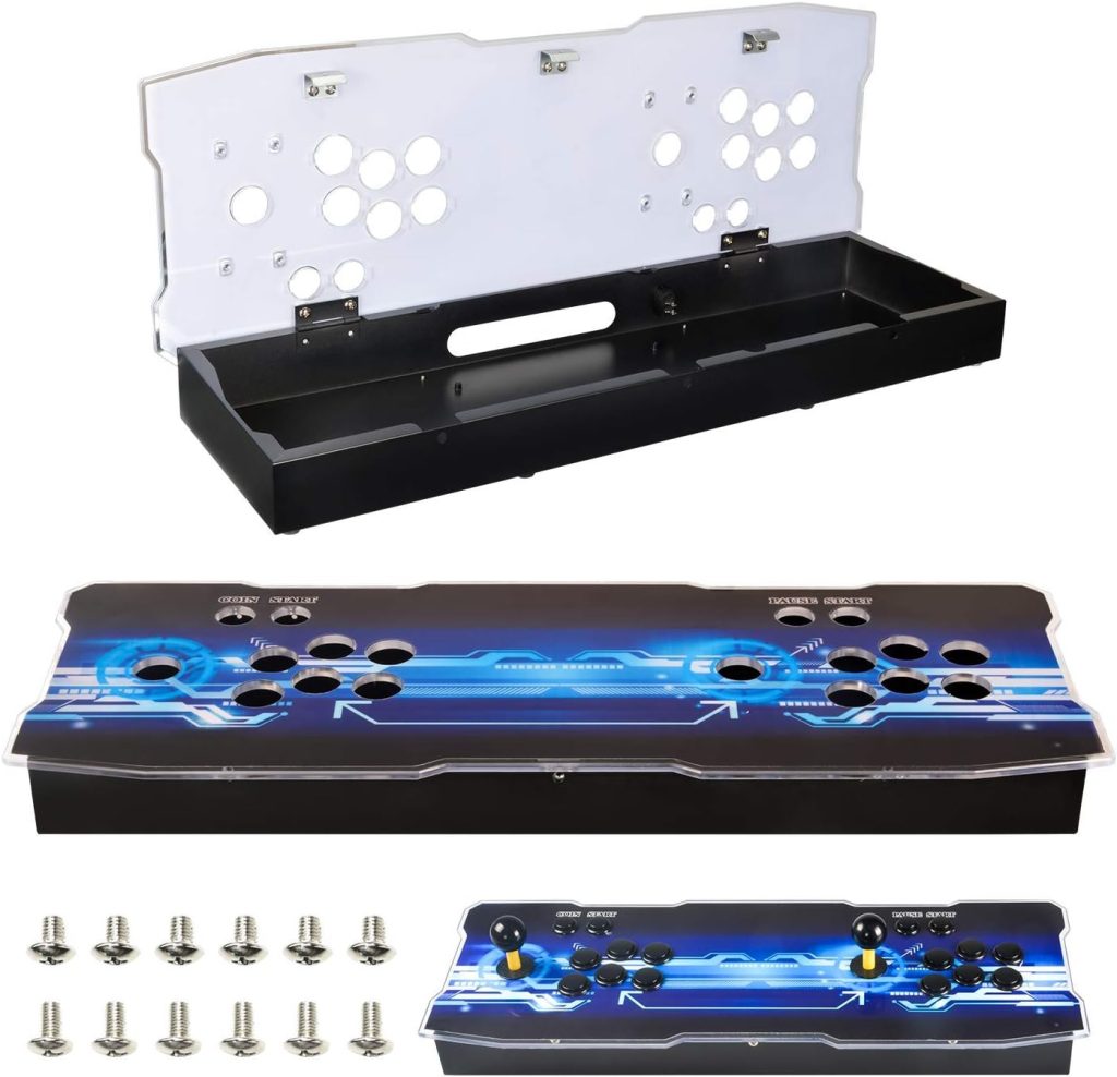 TAPDRA 2 Player DIY Arcade Case - Metal & Acrylic - Retro Arcade