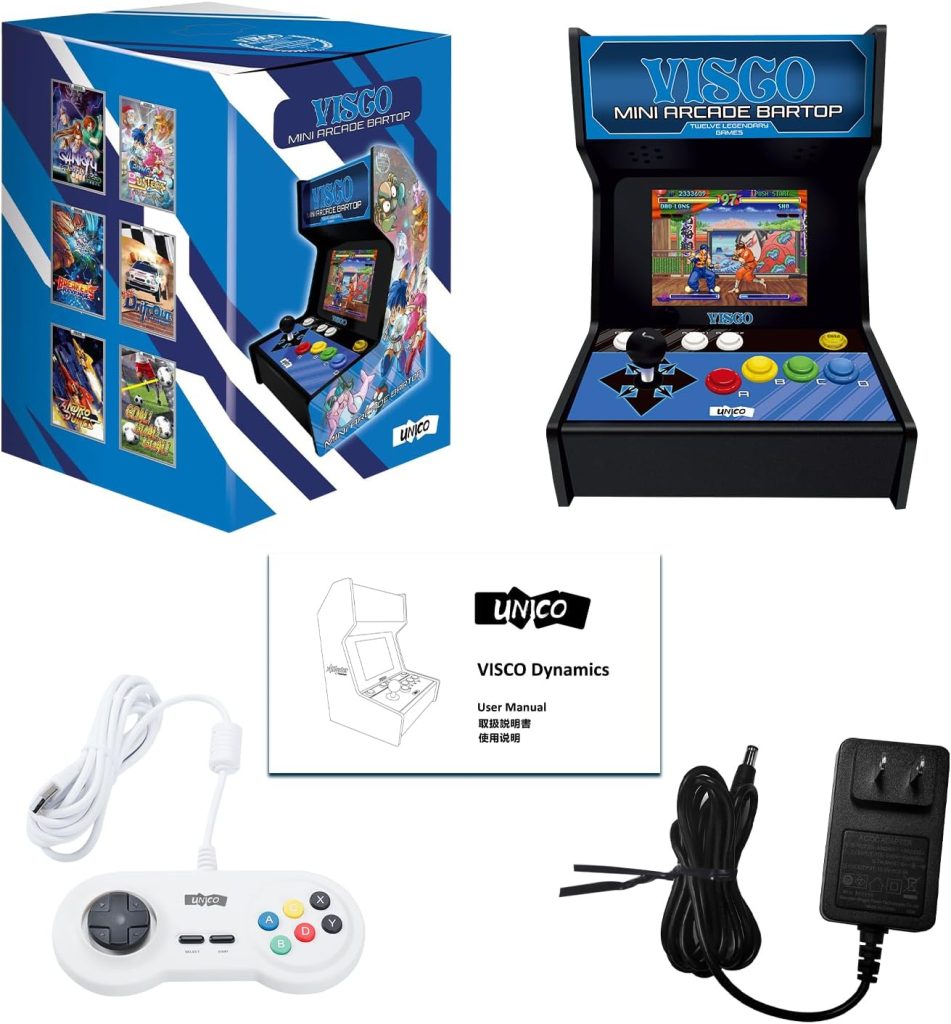 UNICO VISCO Mini Arcade Game Console - Retro Arcade