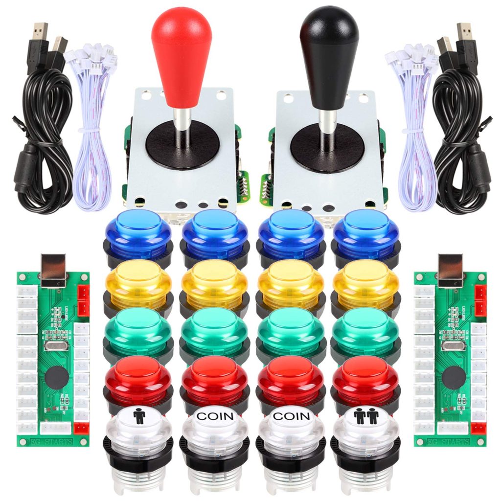 EG STARTS Arcade DIY Kit - 2P Controls & LED Buttons - Retro Arcade