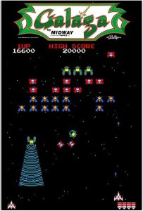 Galaga Classic Arcade 12×8 Canvas Art - Retro Arcade